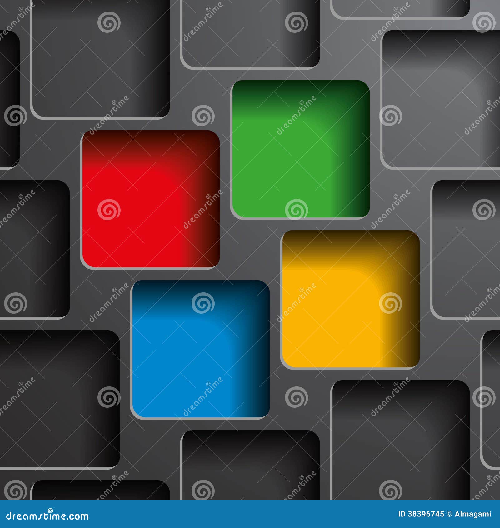 Four colorful frames stock vector. Illustration of geometric - 38396745