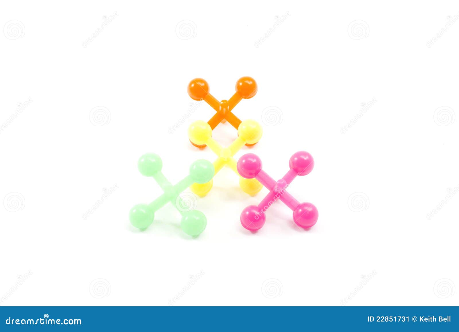 Four Colorful Jacks Arranged Stock Image - Image of toys, child: 22851731