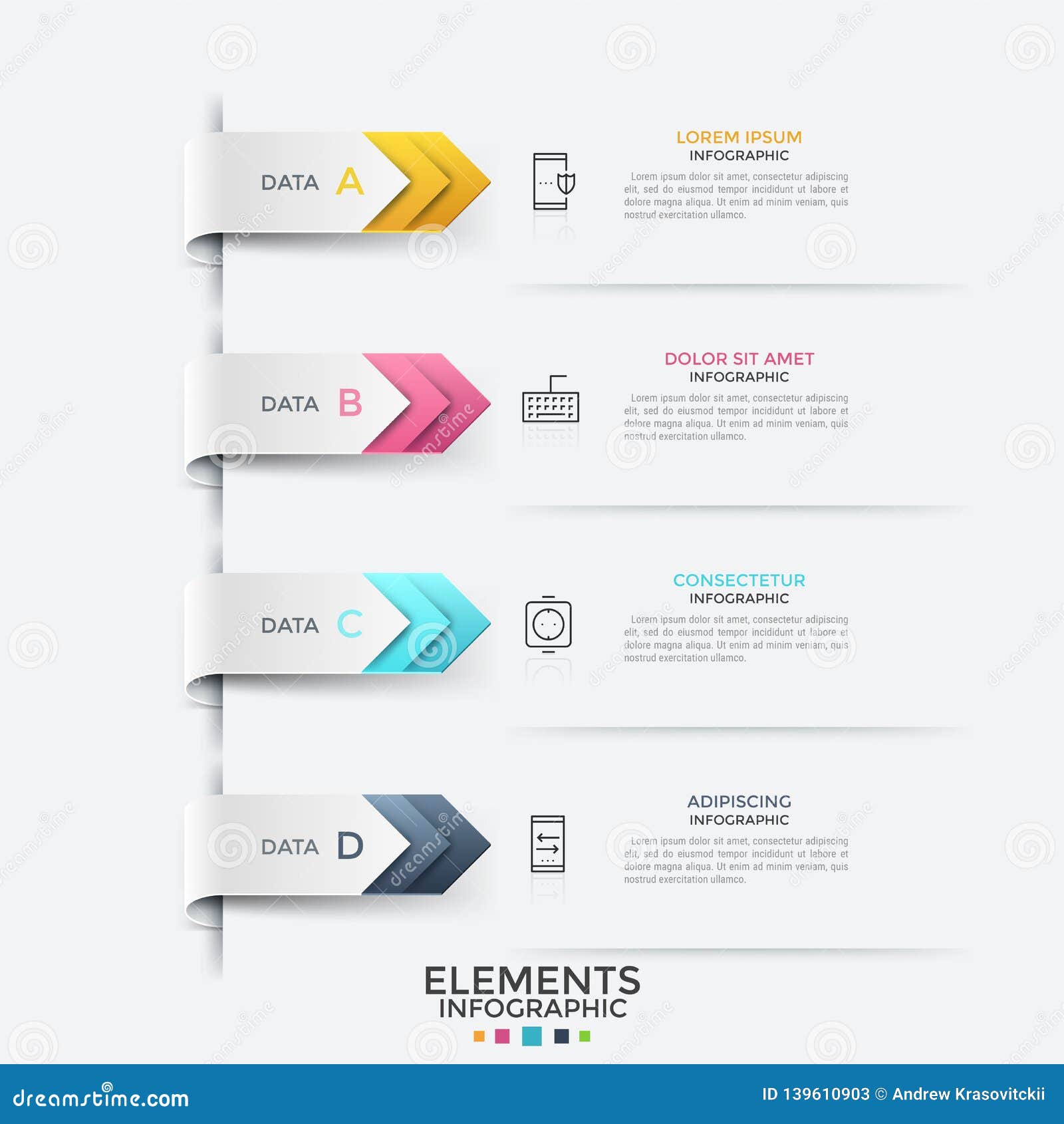 Creative Infographic Design Template Stock Vector - Illustration of ...