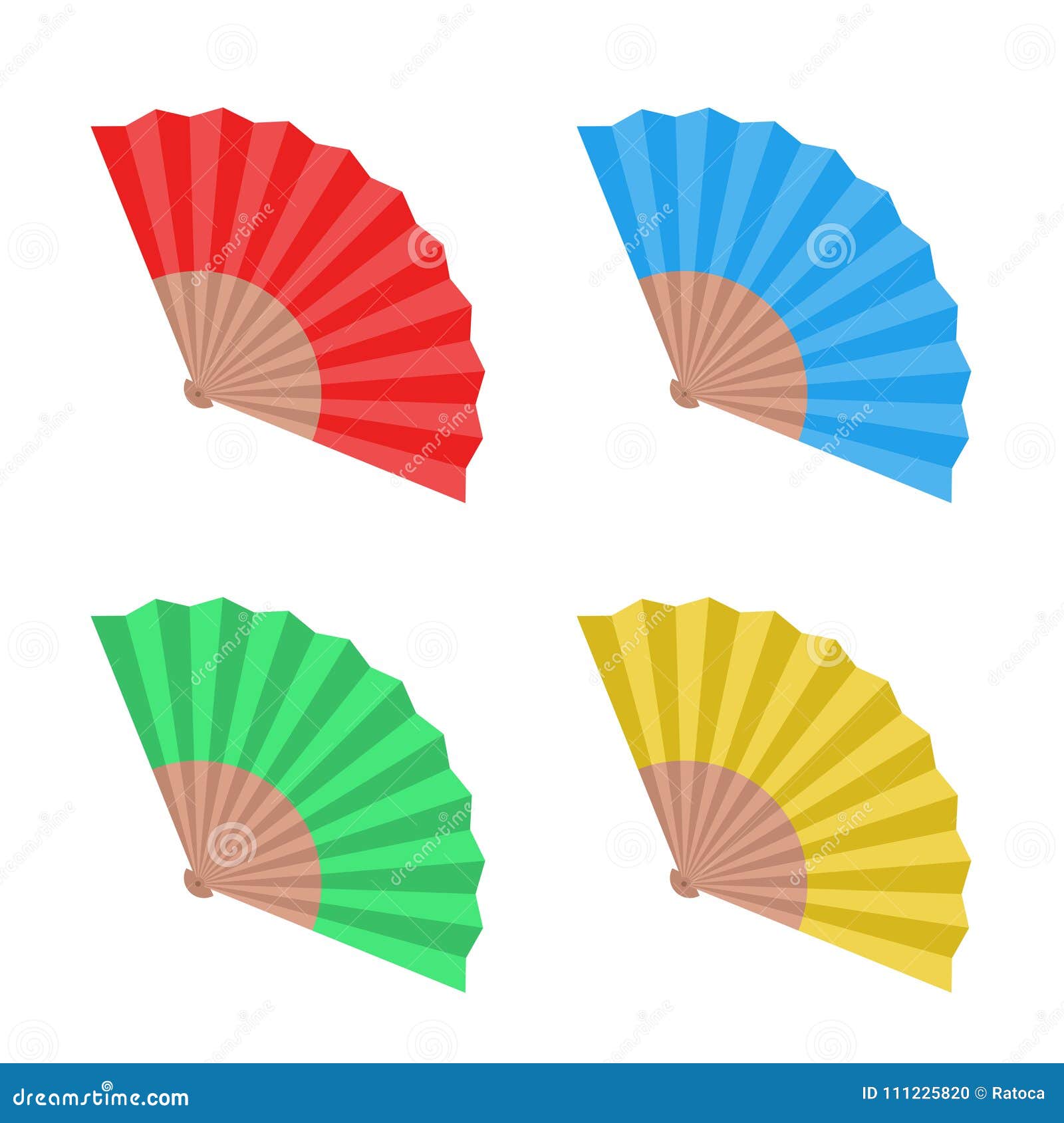 Red Abanico Illustration Cartoon Vector | CartoonDealer.com #109640453