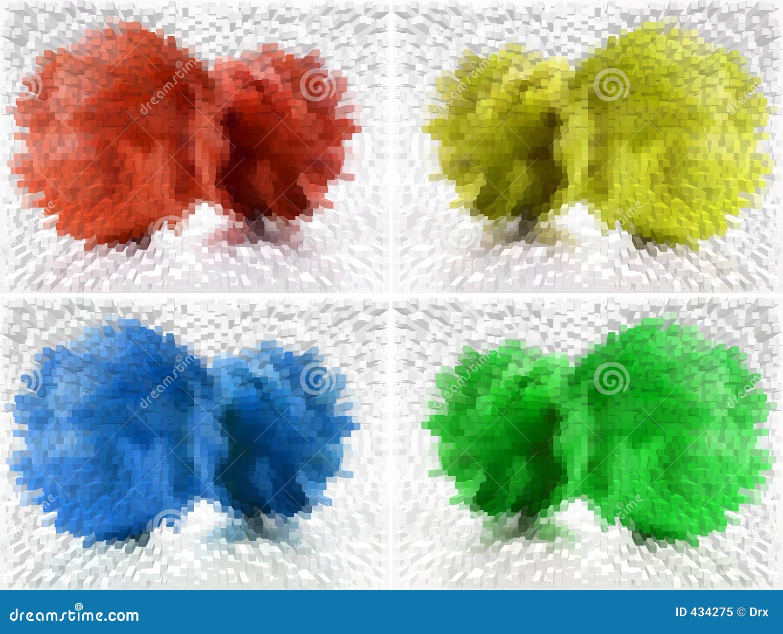 Four Colors Abstract Background Stock Illustration - Illustration of ...