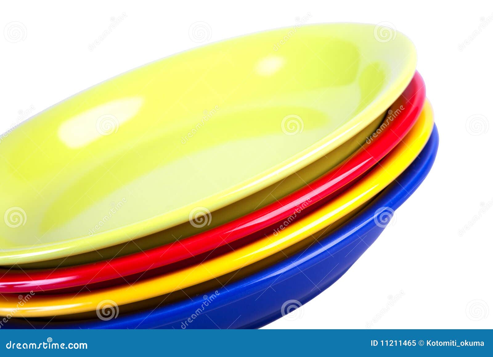 Two Colour Plates With Pasta On A Wood Background Stock Image ...