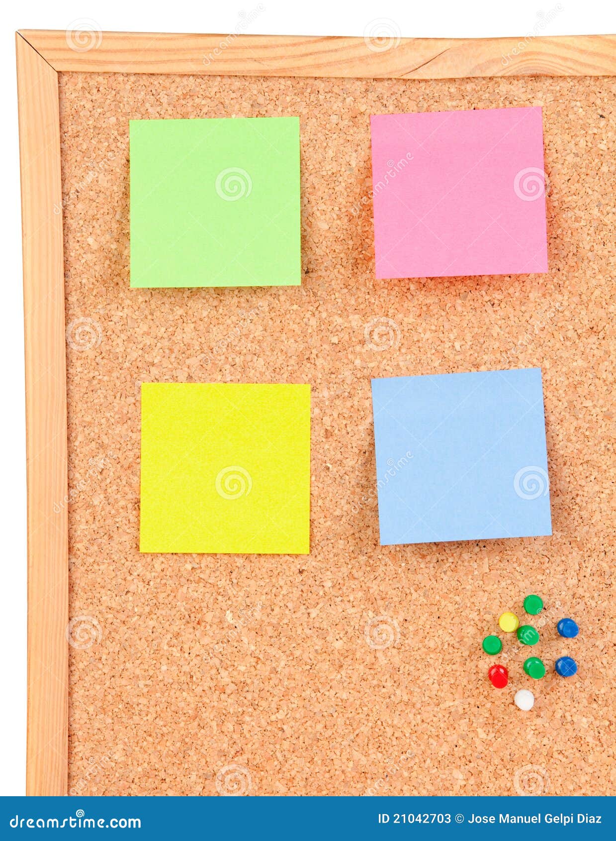 Four colour post-it stock image. Image of notice, note - 21042703