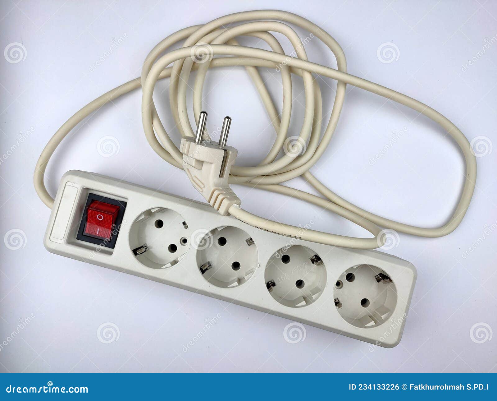 Four-column Electrical Plug Terminal with on Off Switch for Controlling ...