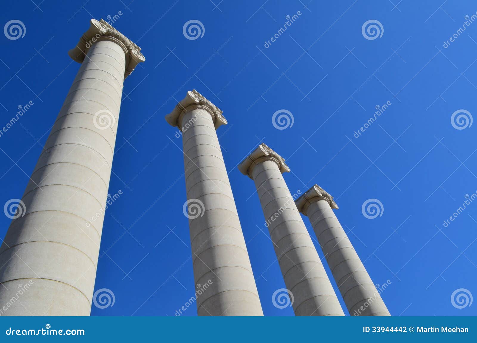 Four columns stock photo. Image of large, clear, blue - 33944442