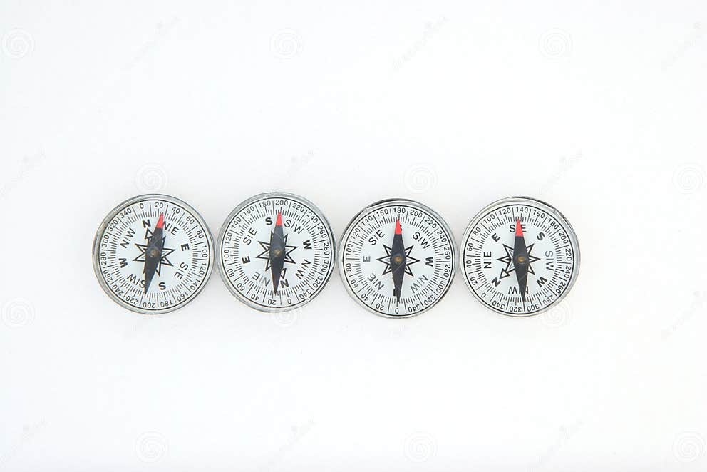 Four compasses stock photo. Image of north, cartography - 14913462