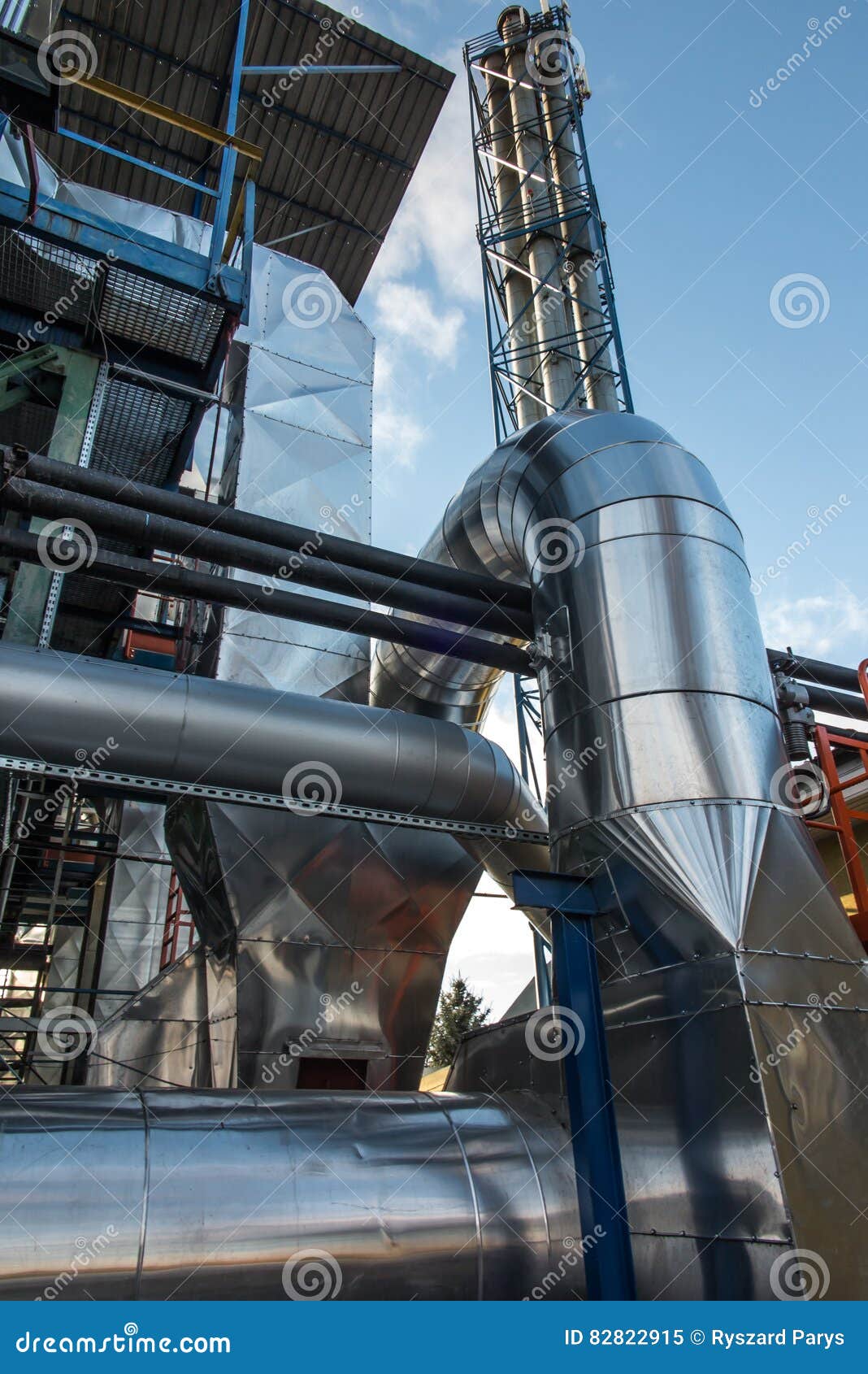 Four Complex Metal Chimneys Stock Photos - Free & Royalty-Free Stock ...