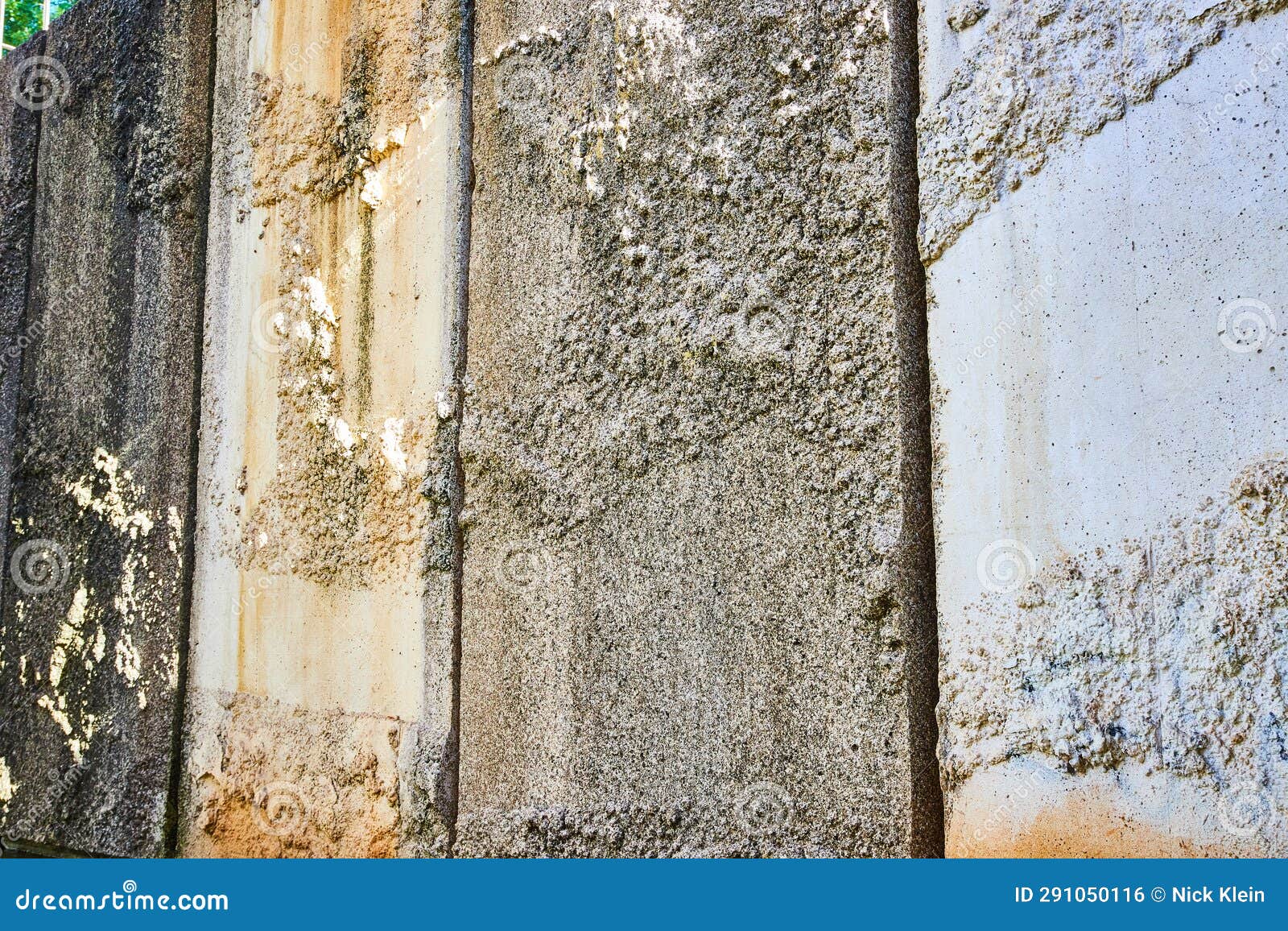 Four Concrete Wall Slabs in Varying Colors and Textures Background ...