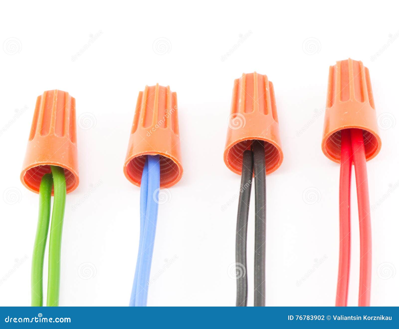 Four connector wires stock photo. Image of gray, closeup - 76783902
