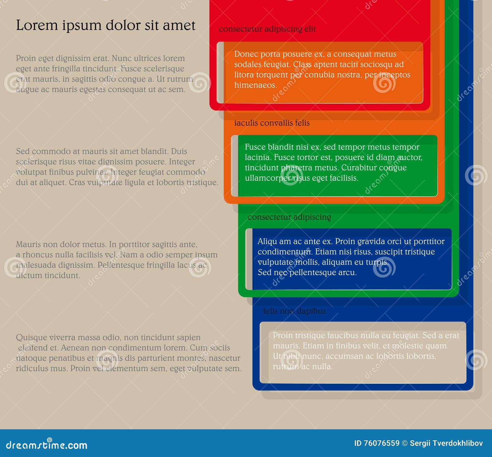 Four Consecutive Frame Elements with Lots of Room for Text and ...