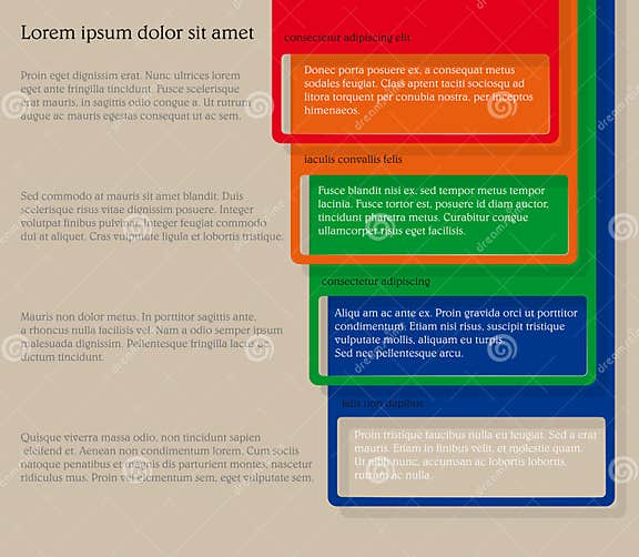 Four Consecutive Frame Elements with Lots of Room for Text and ...