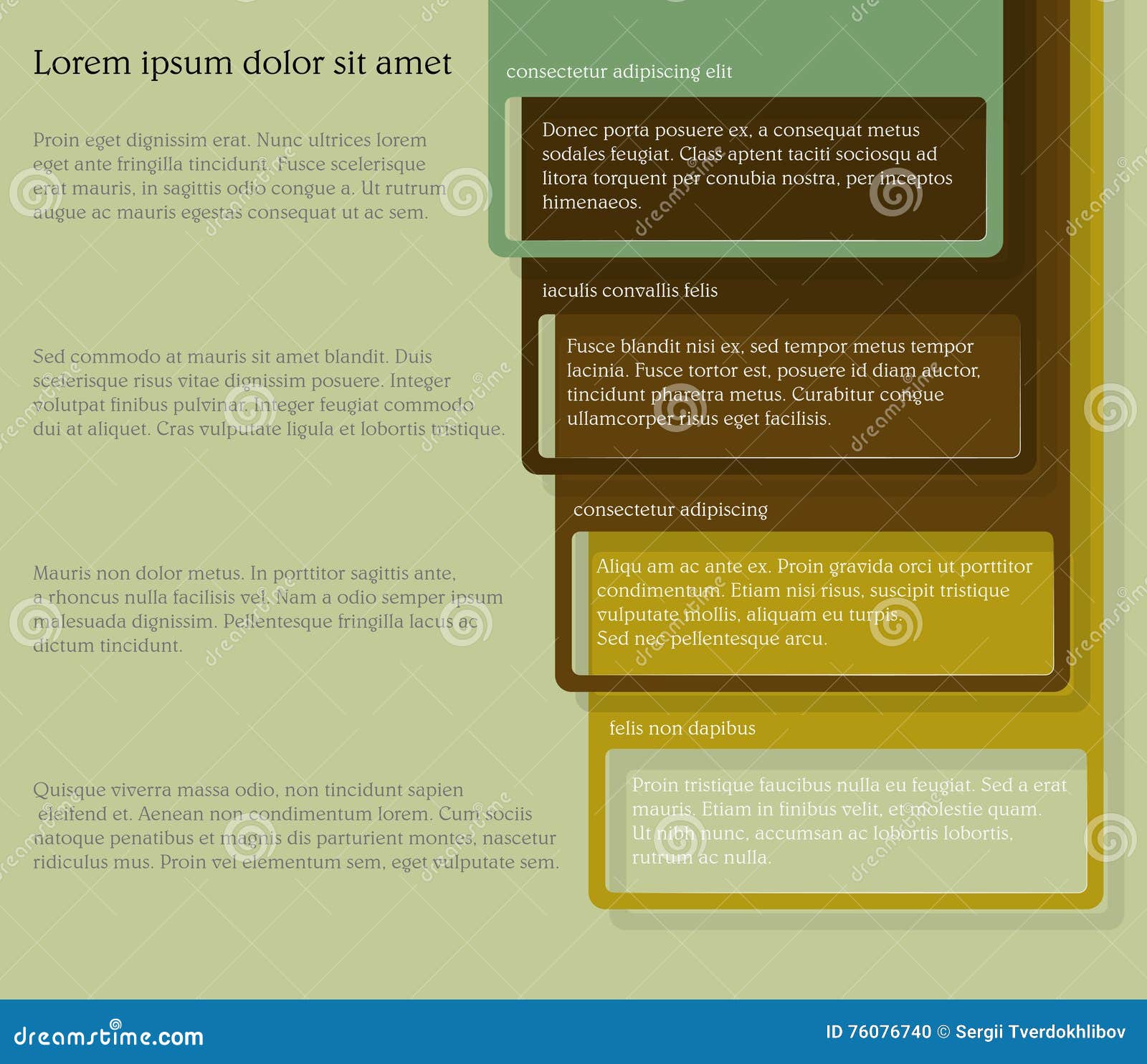 Four Consecutive Frame Elements with Lots of Room for Text and ...