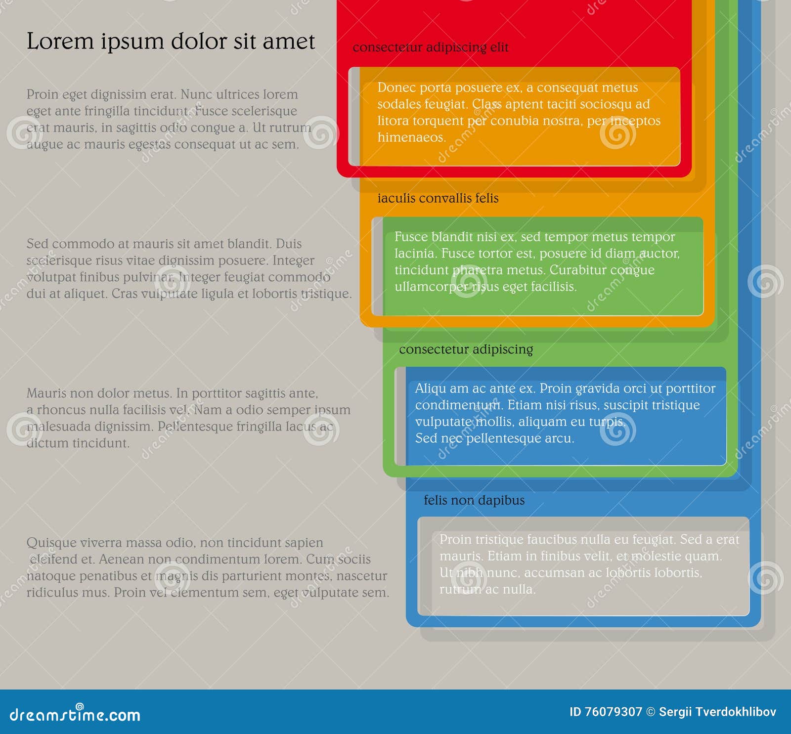 Four Consecutive Frame Elements with Lots of Room for Text and ...