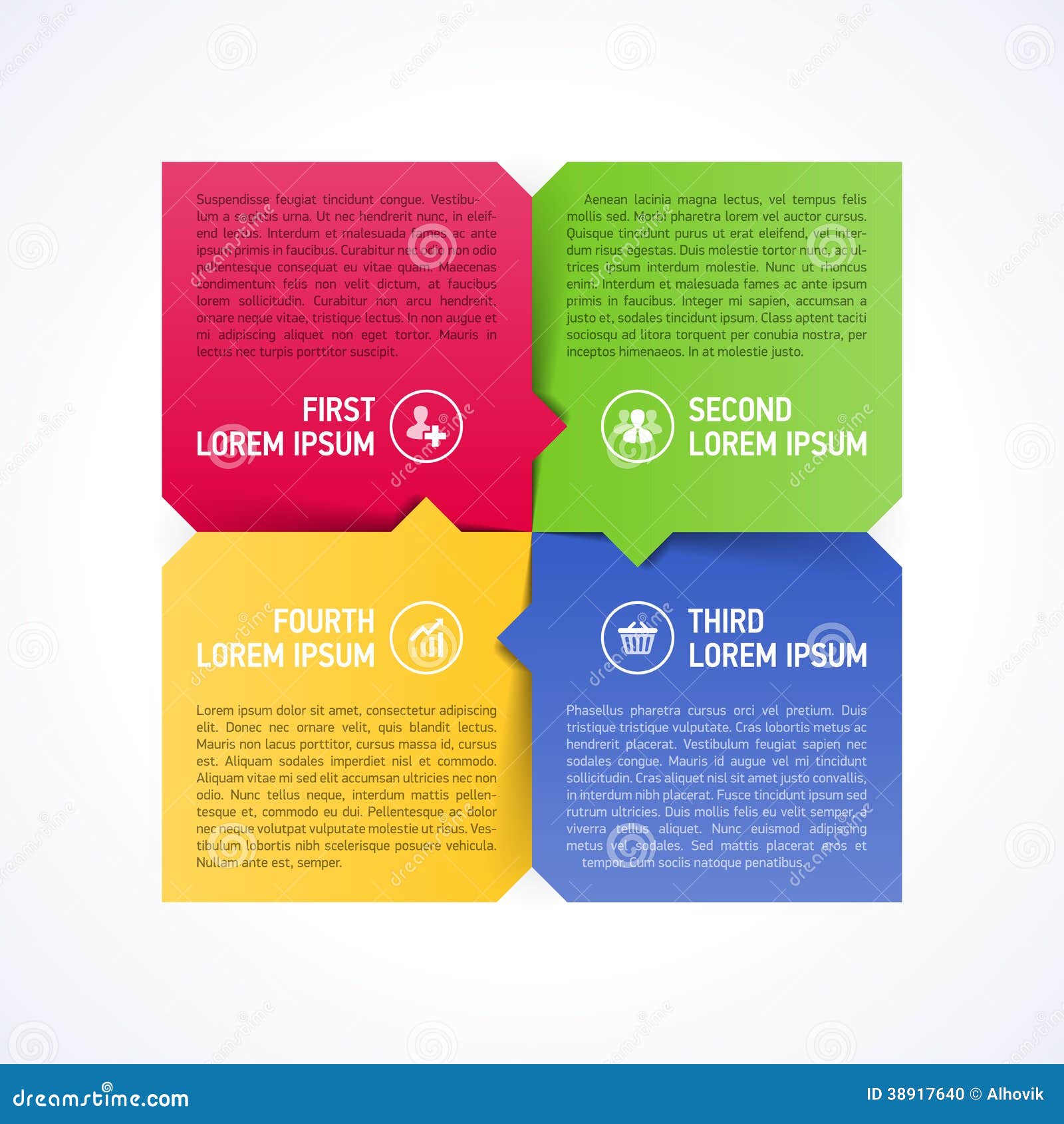 Four Consecutive Frame Elements With Lots Of Room For Text And ...