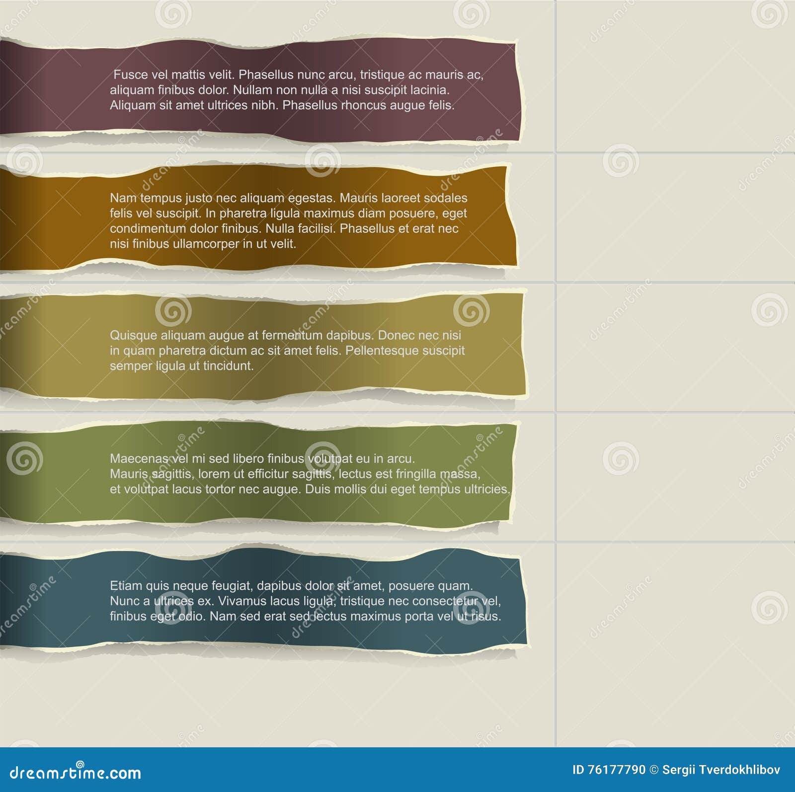 Four Consecutive Frame Elements With Lots Of Room For Text And ...