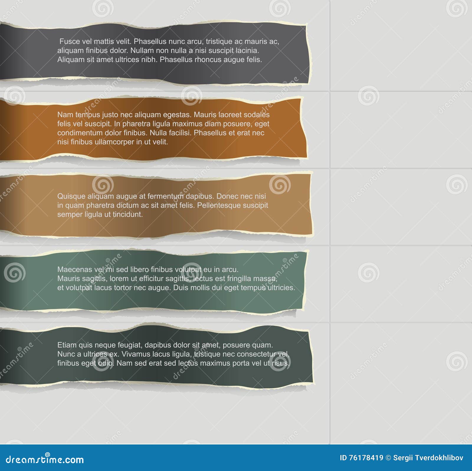 Four Consecutive Frame Elements With Lots Of Room For Text And ...