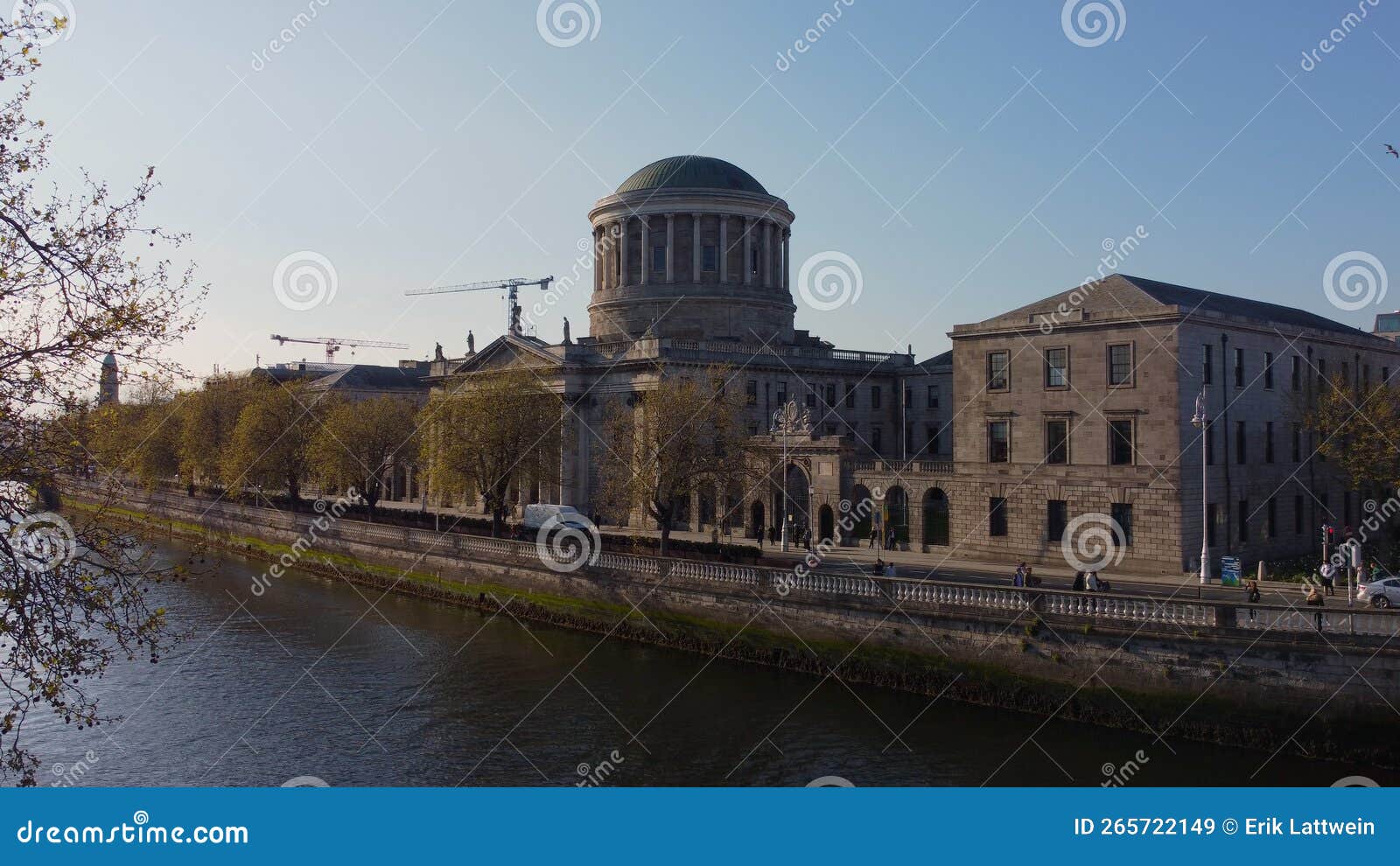 Four Courts in Dublin - Aerial View Stock Image - Image of travel ...