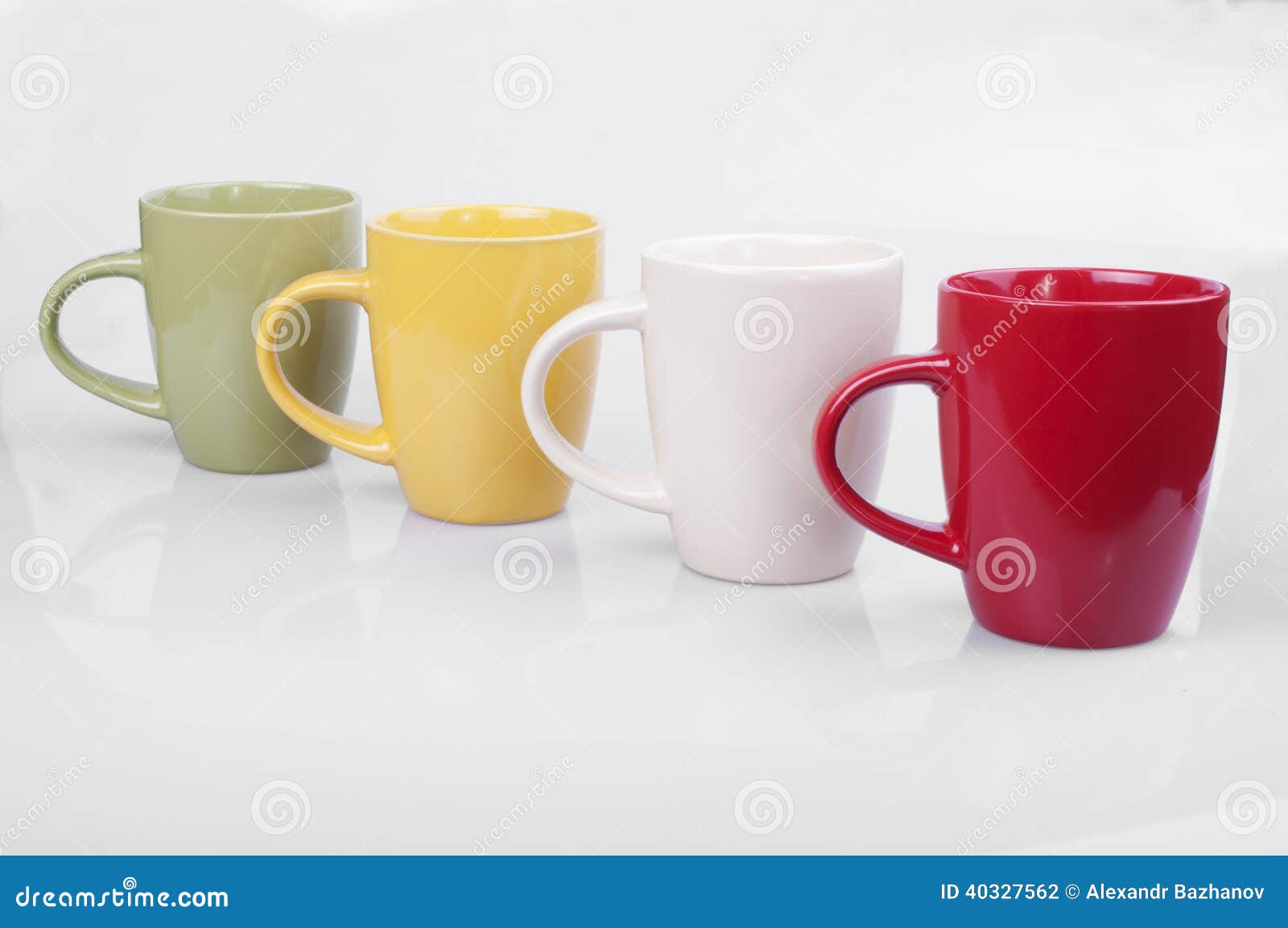 Four cups stock photo. Image of white, tableware, kitchen - 40327562