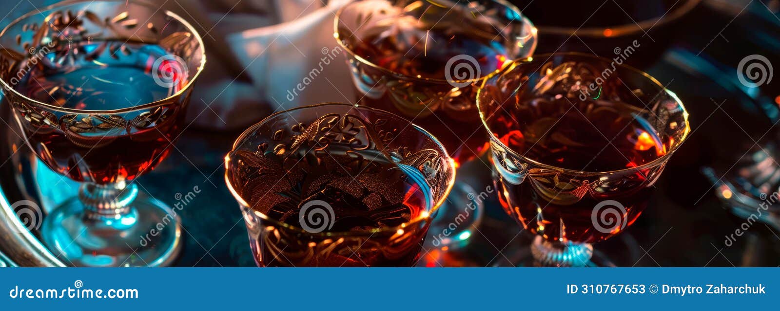 Four Cups of Wine Traditionally Consumed during the Passover Seder ...