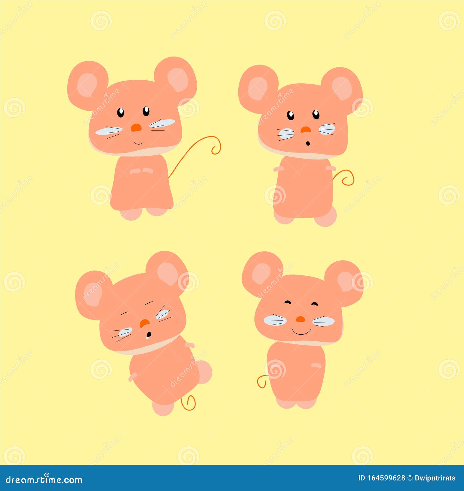 Four cute rats stock photo. Image of china, 2020, card - 164599628