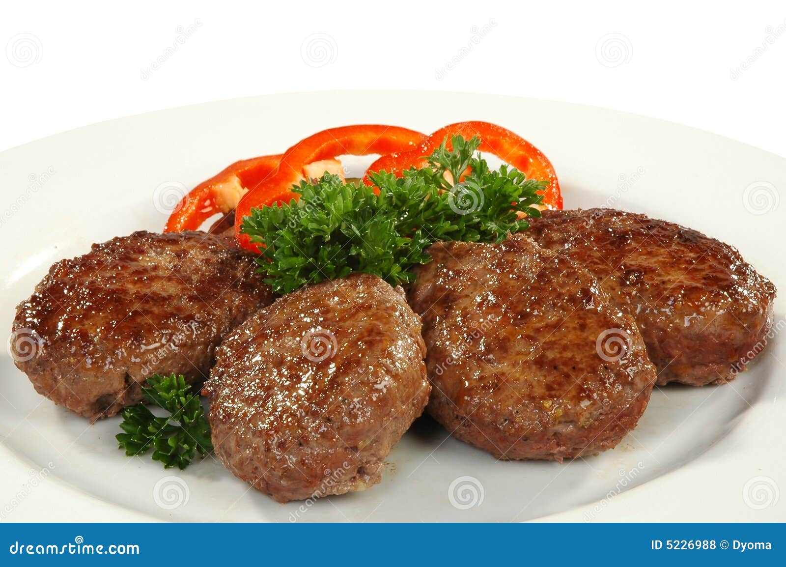 Four cutlets stock photo. Image of horizontal, fast, fish - 5226988