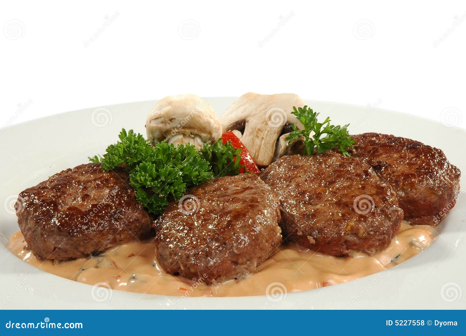 Four cutlets stock photo. Image of dinner, fast, eating - 5227558