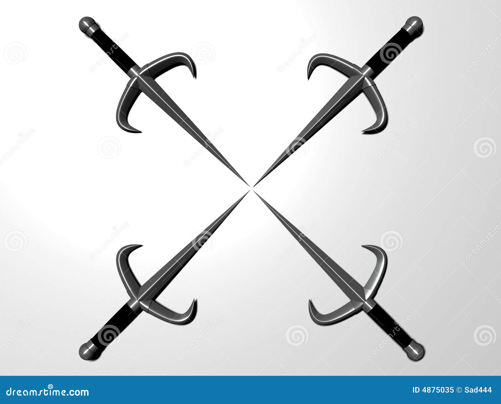 Four daggers stock illustration. Illustration of background - 4875035