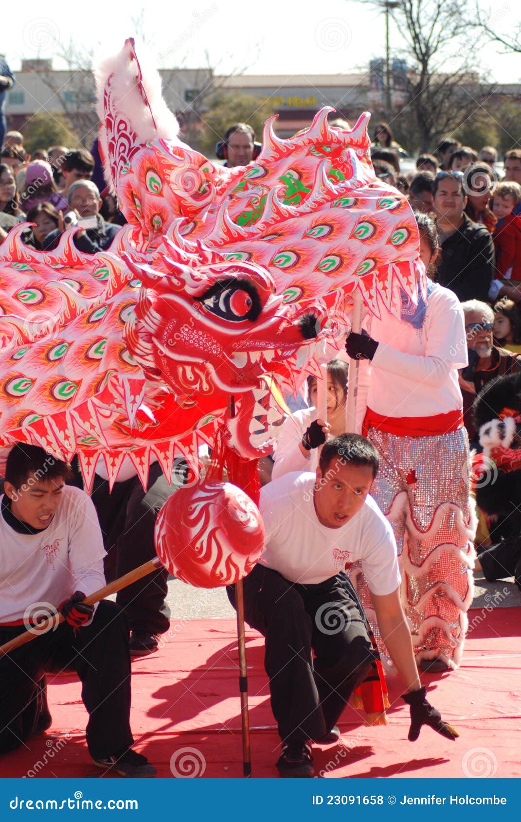 Four Dancers Waiting To Create the Dragon Dance Editorial Stock Photo ...