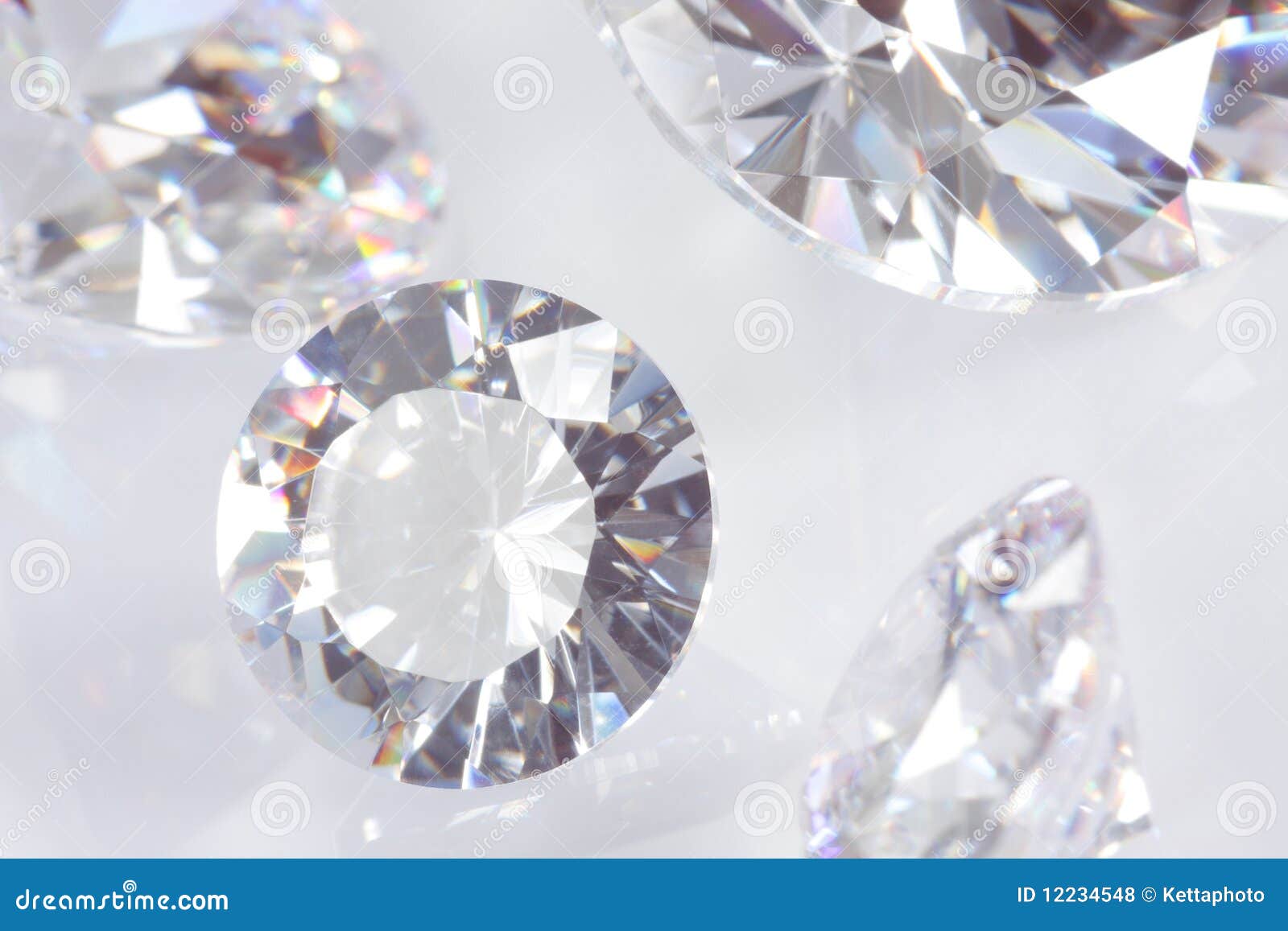 Four Diamonds stock photo. Image of great, gems, multicolored - 12234548