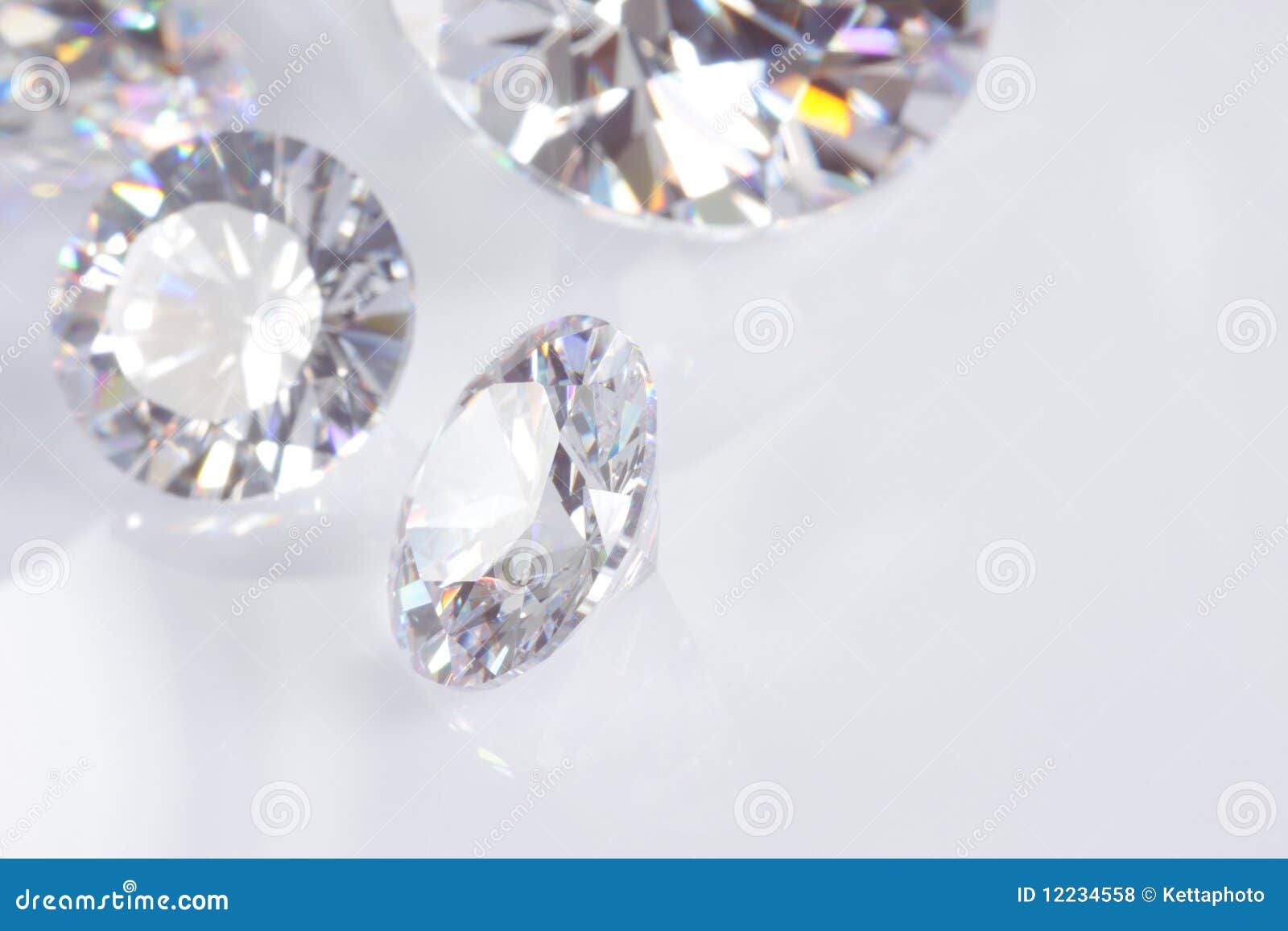 Four Diamonds with Copy Space Stock Photo - Image of gems, expensive ...