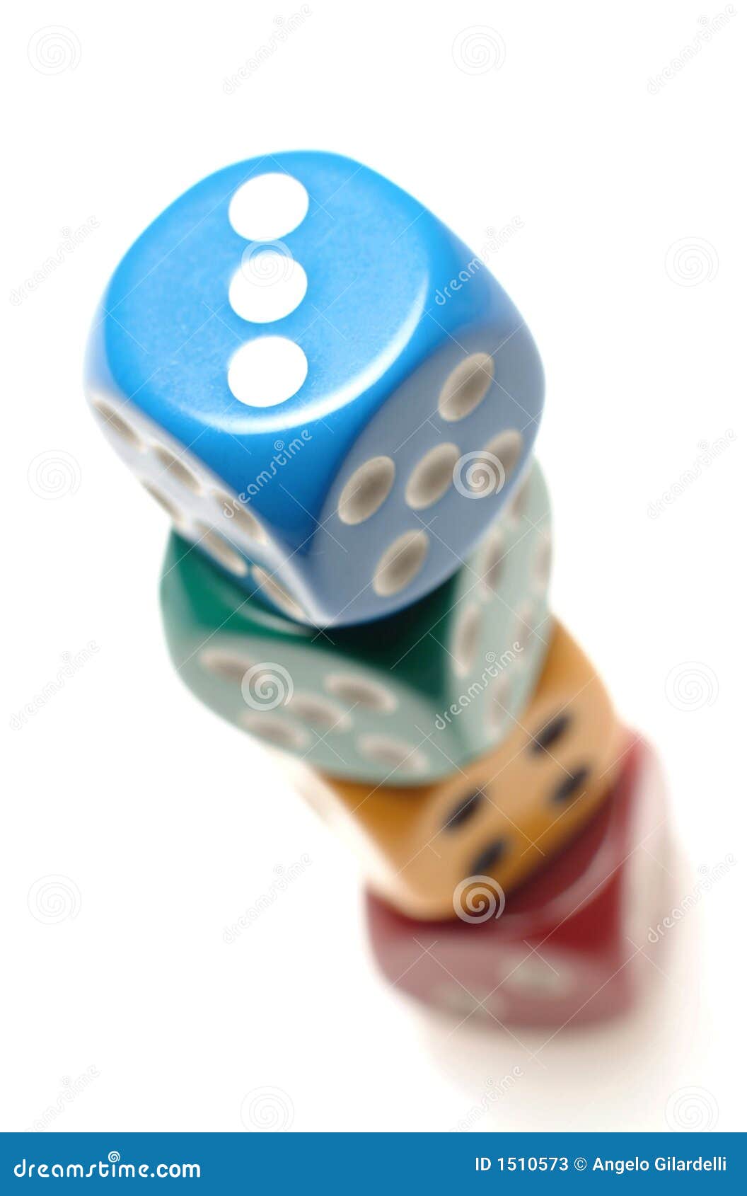 Four dice stock image. Image of four, luck, figure, probability - 1510573