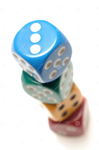 Four dice stock image. Image of four, luck, figure, probability - 1510573