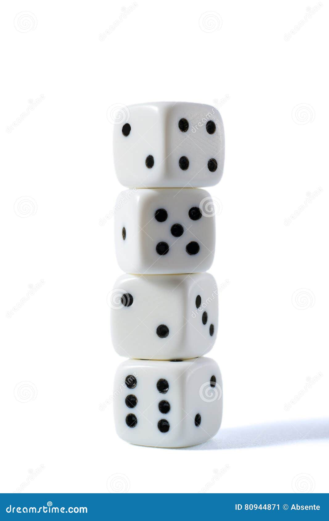 Four dice stock image. Image of jackpot, addiction, isolated - 80944871