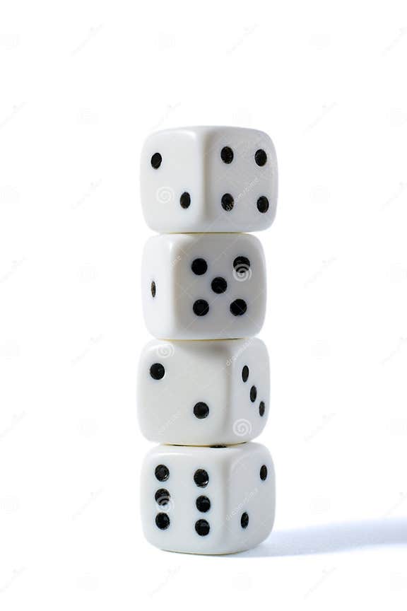 Four dice stock image. Image of jackpot, addiction, isolated - 80944871
