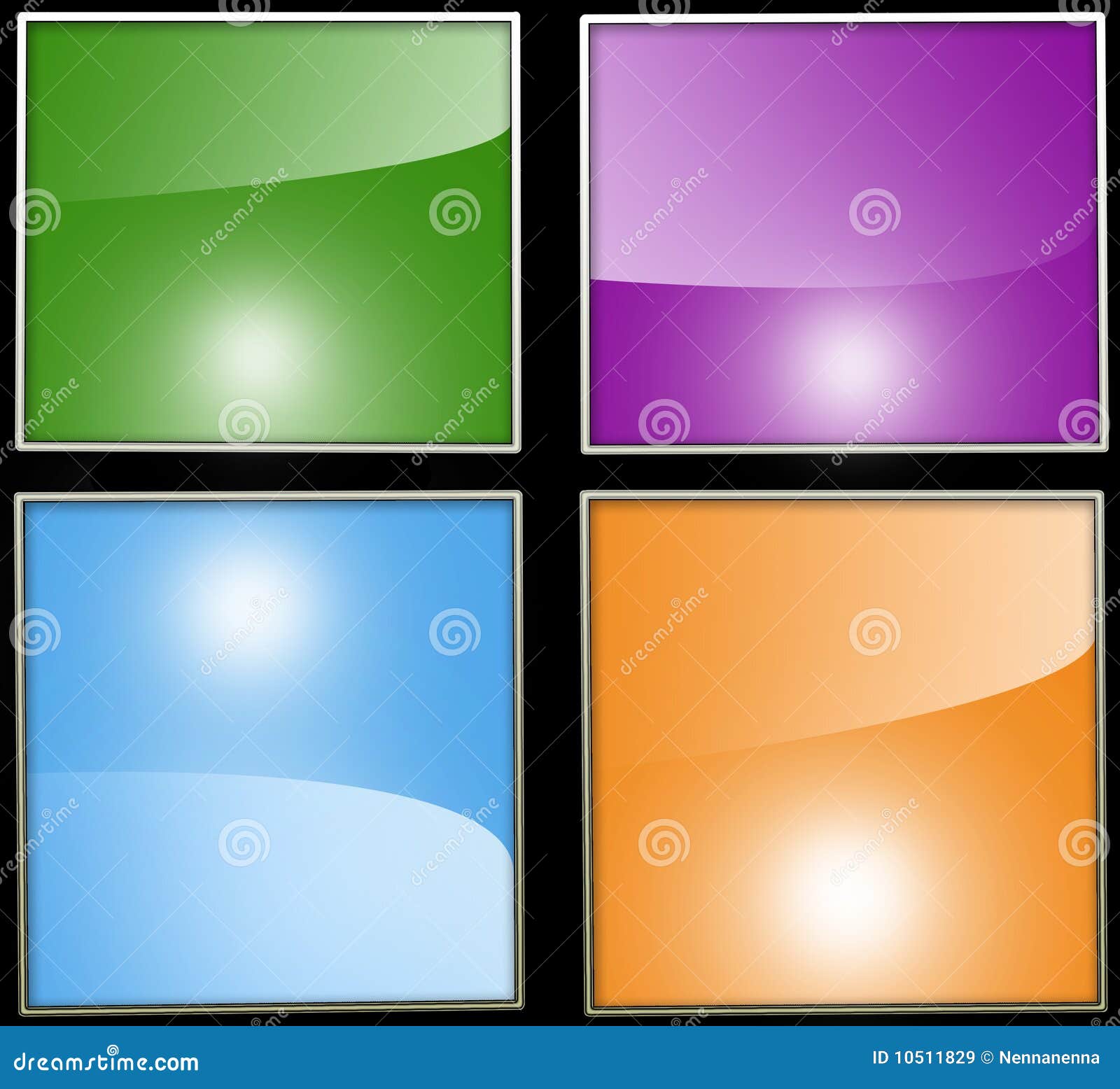 Four Different Colored Backgrounds Stock Illustration - Illustration of ...