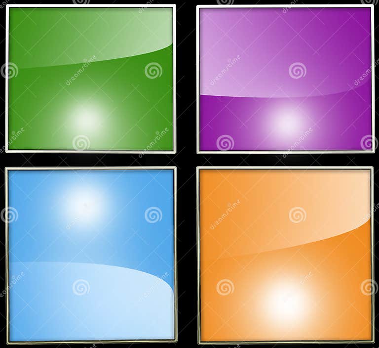 Four Different Colored Backgrounds Stock Illustration - Illustration of ...
