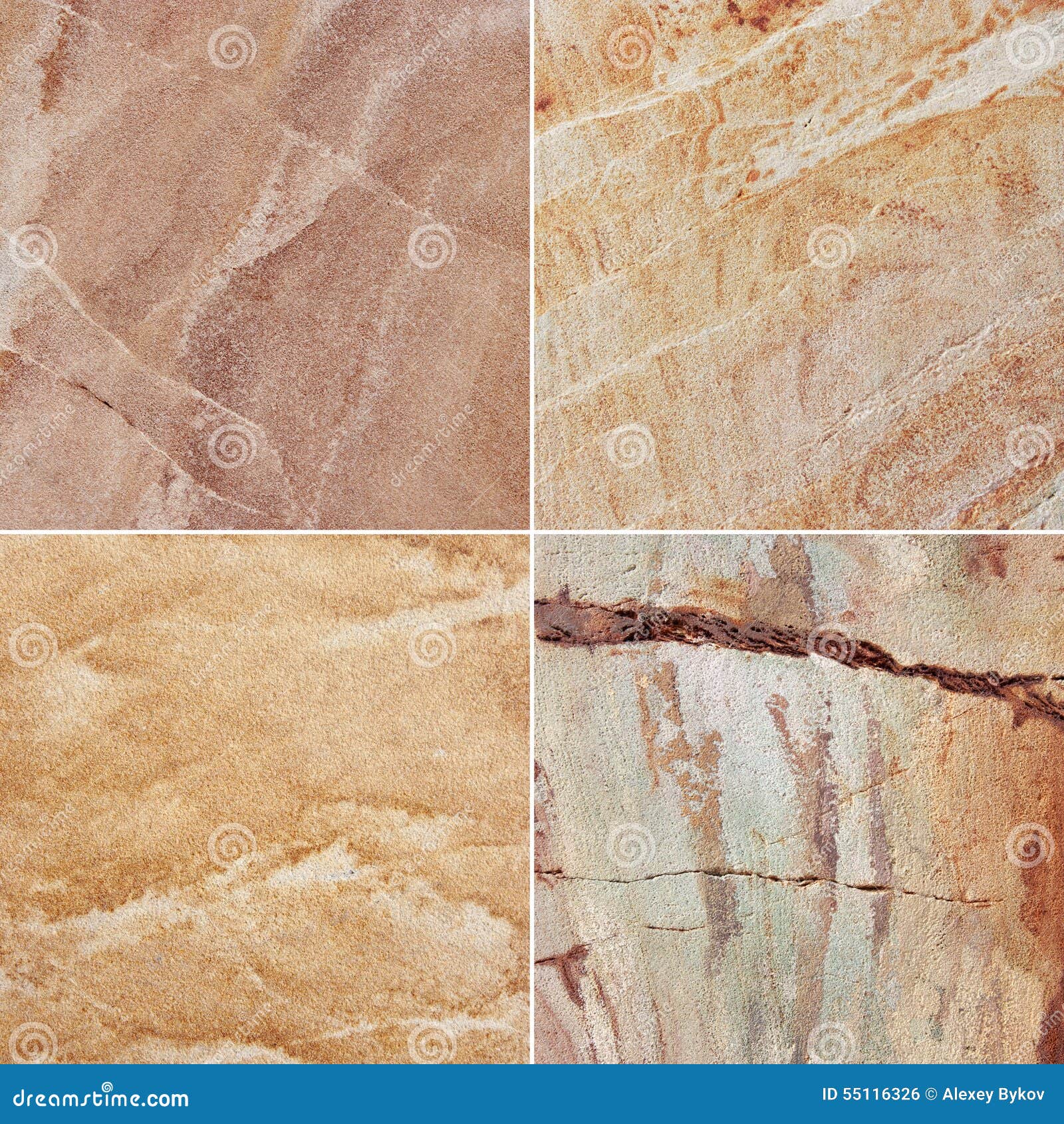 Four Different Granite Texture. (high.res Stock Photo - Image of ...