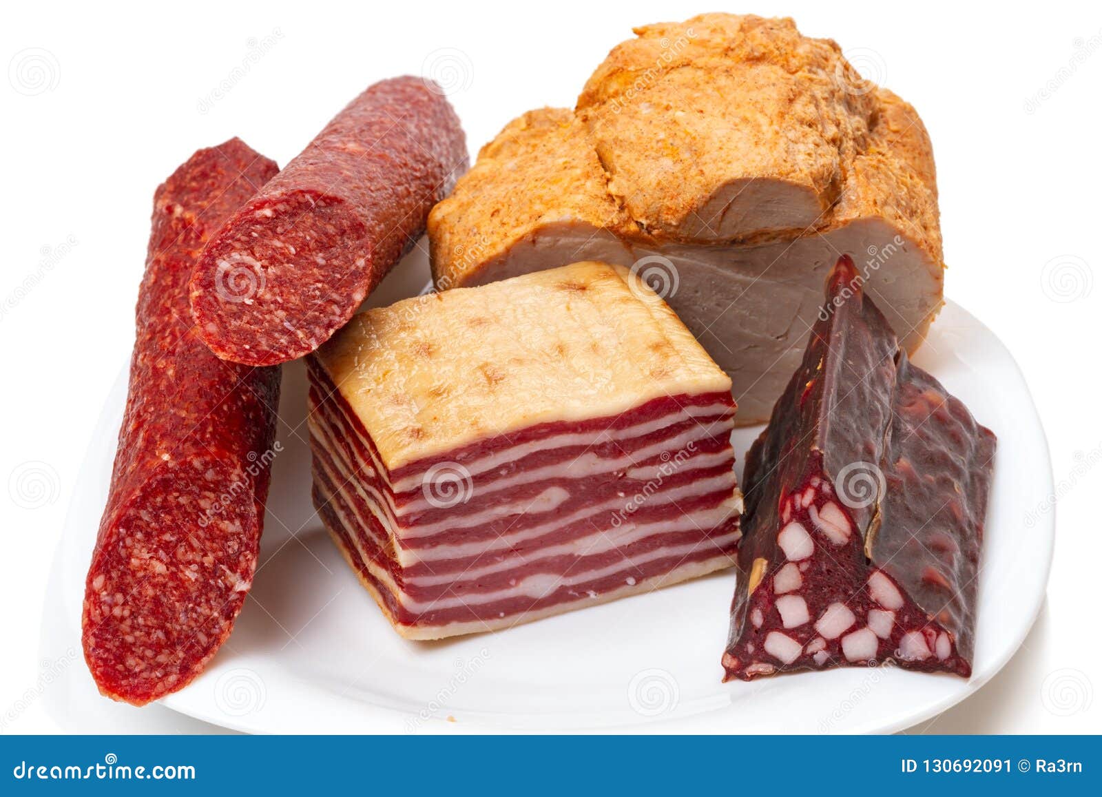Four Different Meat Products Stock Image - Image of portion, pink ...