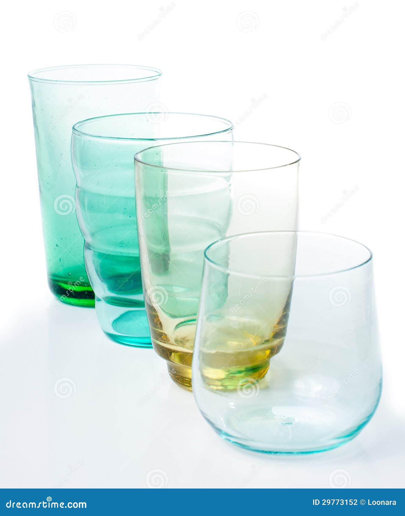 Multi-colored Vintage Glasses Stock Photo - Image of cold, lighting ...