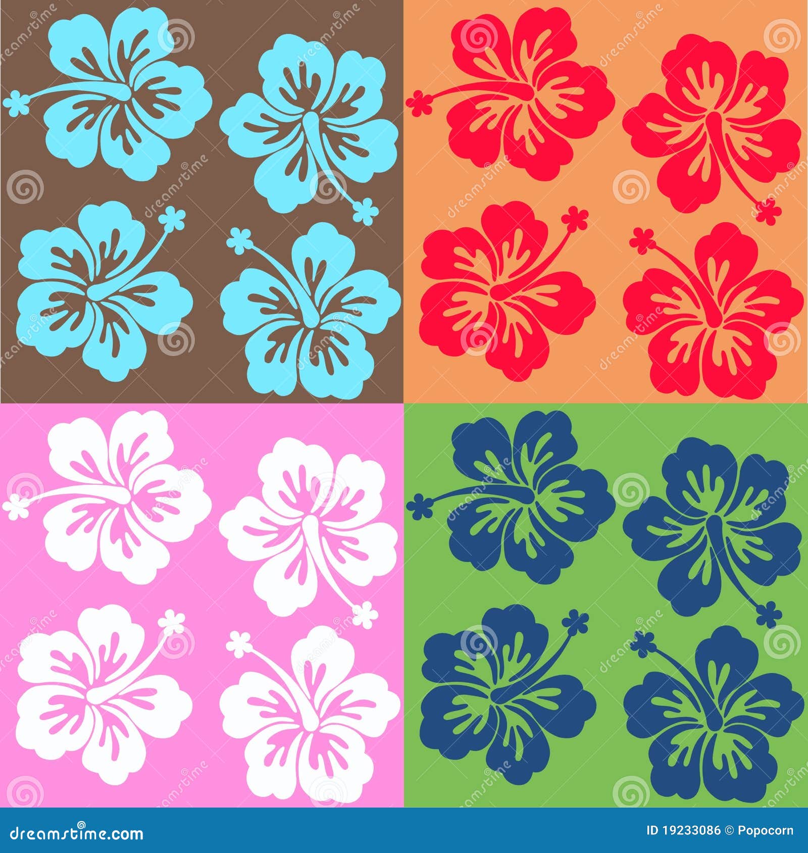 Four Different Surf Patterns Stock Vector - Illustration of color ...