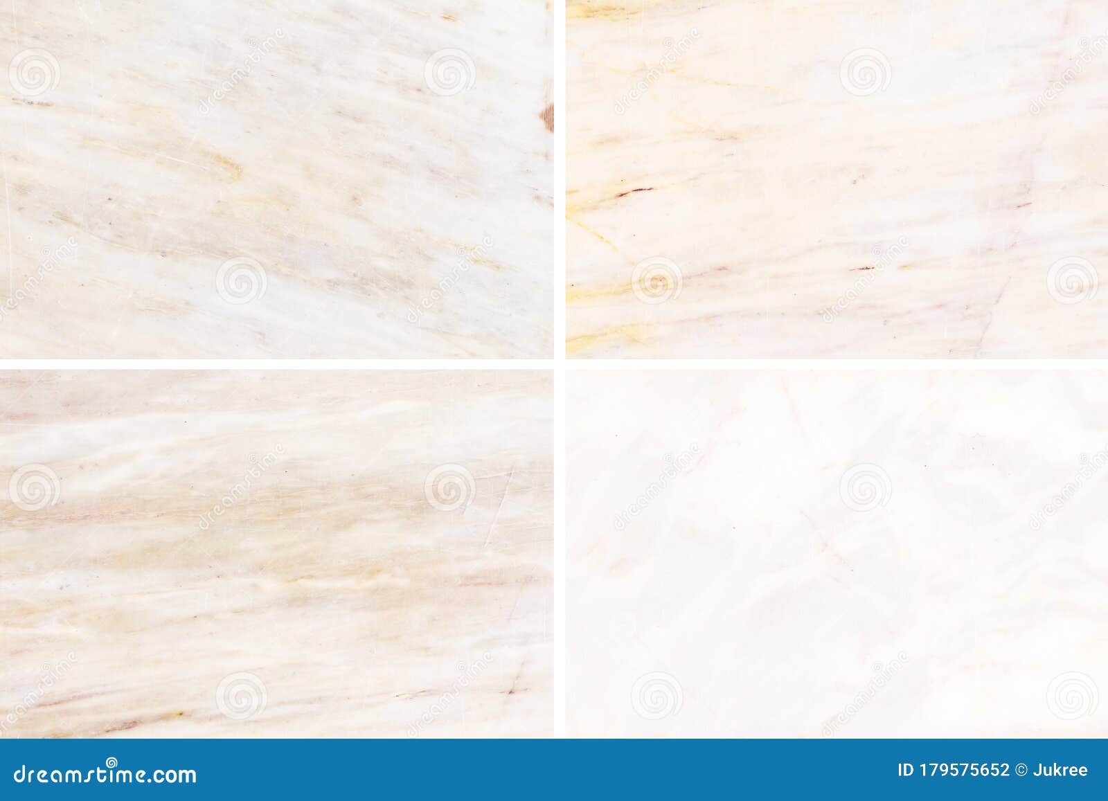 Four Different Texture of a Light Marble and Granite with Natural ...