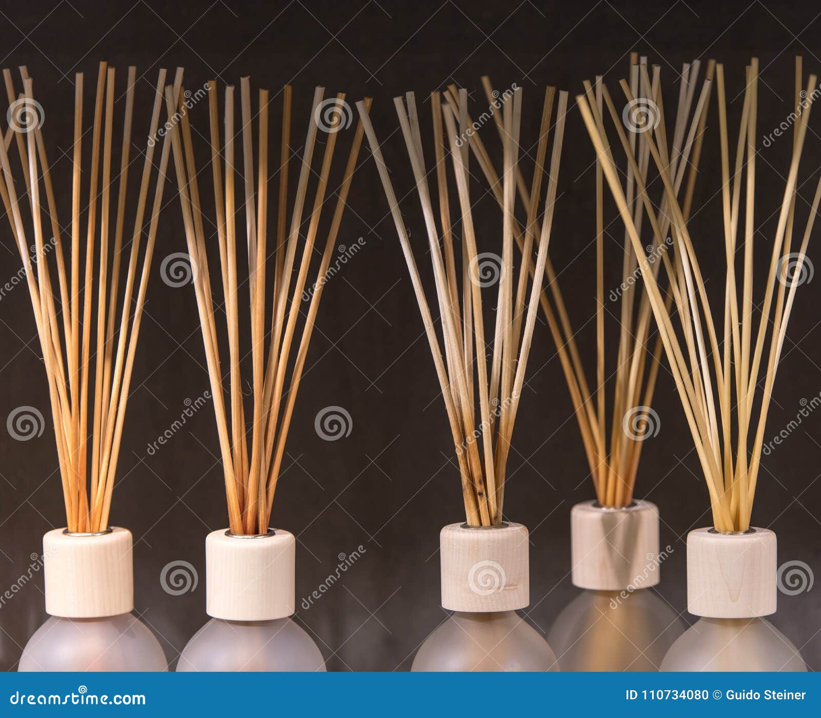 Four diffuser sticks stock photo. Image of design, pretty - 110734080