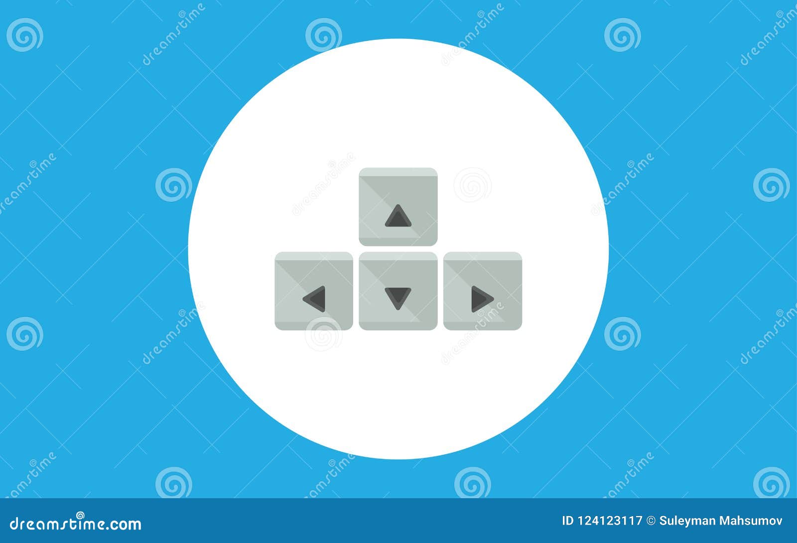 Control Arrow Vector Icon Sign Symbol Stock Vector - Illustration of ...