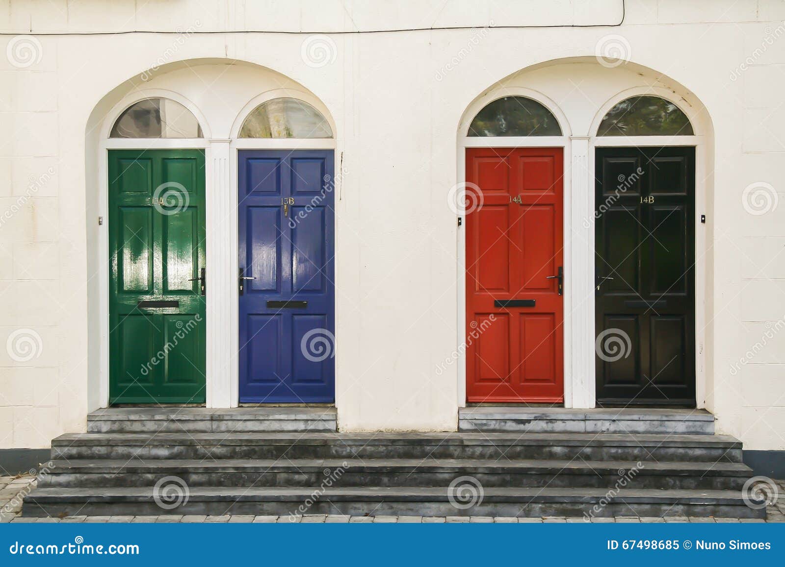 Four Doors Stock Image | CartoonDealer.com #20769589