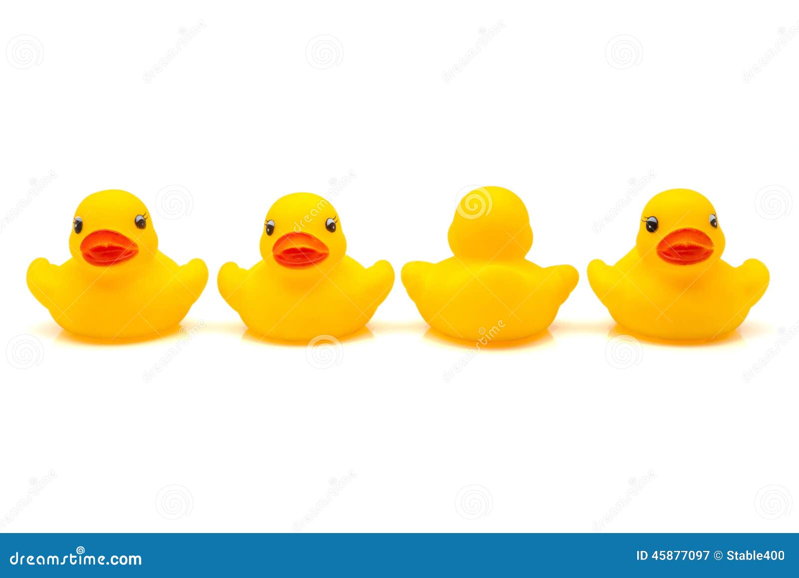 Four ducks rubbe stock image. Image of negative, orientation - 45877097
