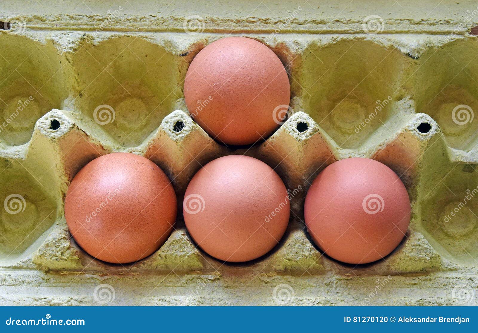 The Four Eggs in the Shape of a Triangle Stock Photo - Image of ...