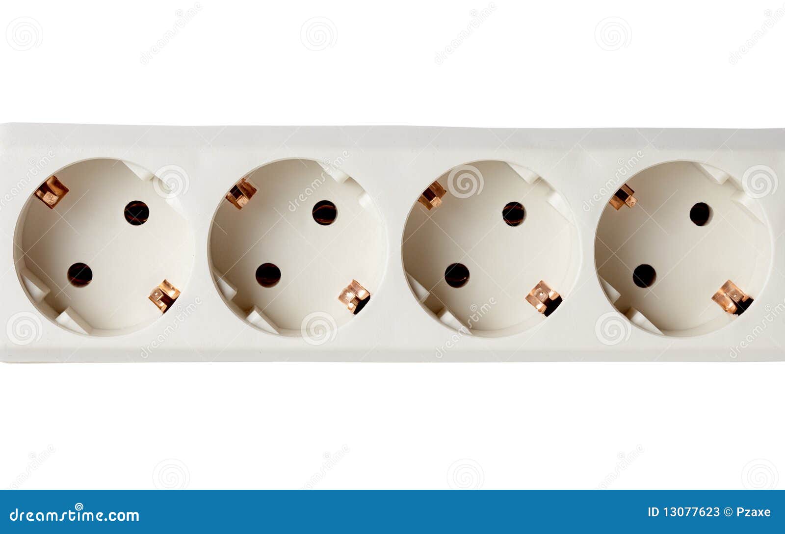 Four electrical outlets stock image. Image of energy - 13077623