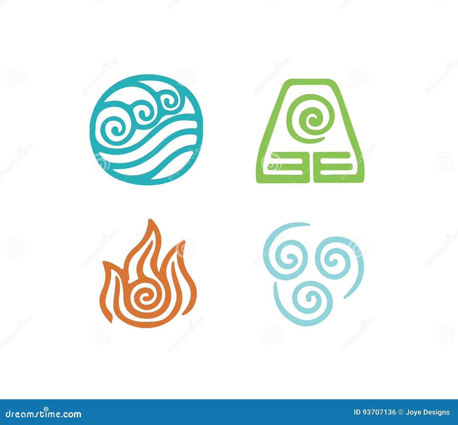 Four element stock illustration. Illustration of concept - 93707136