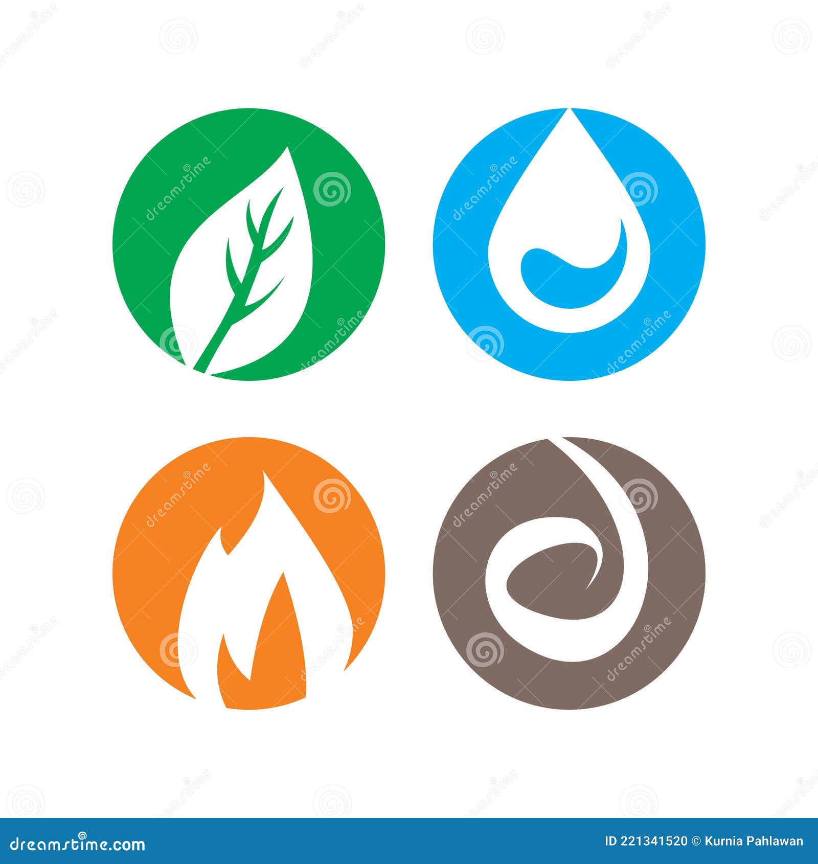 Four Element Logo , Environment Logo Vector Stock Vector - Illustration ...