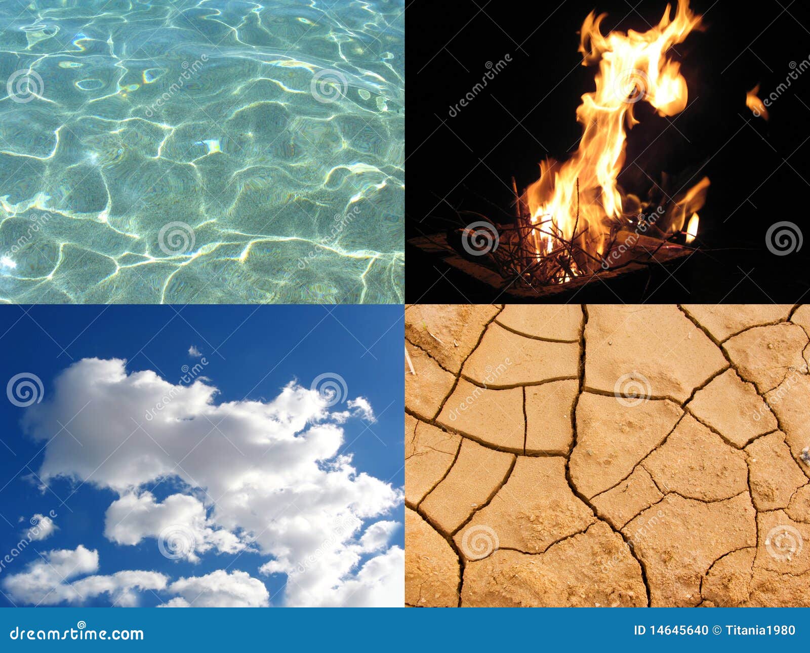Four elements stock photo. Image of element, color, environment - 14645640